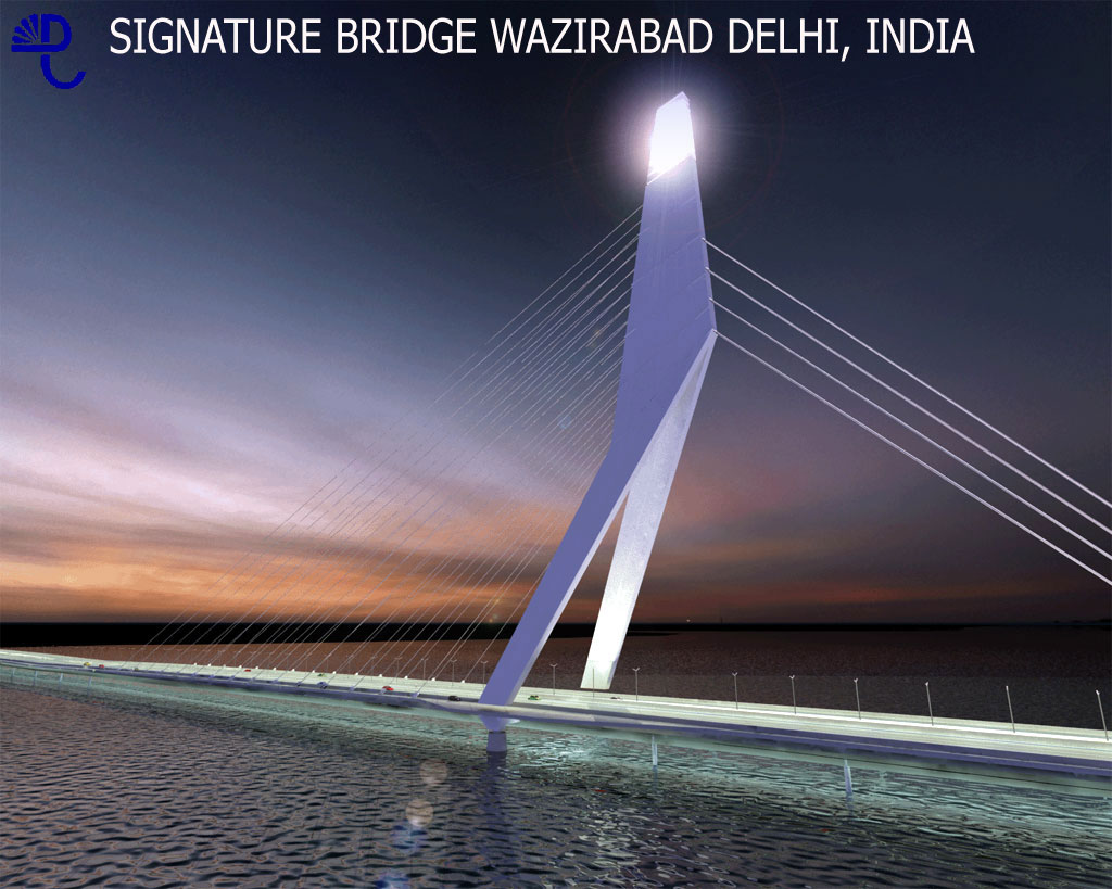 Delhi’s iconic Signature Bridge to be ready in 2014 | Delhi, World Snap ...